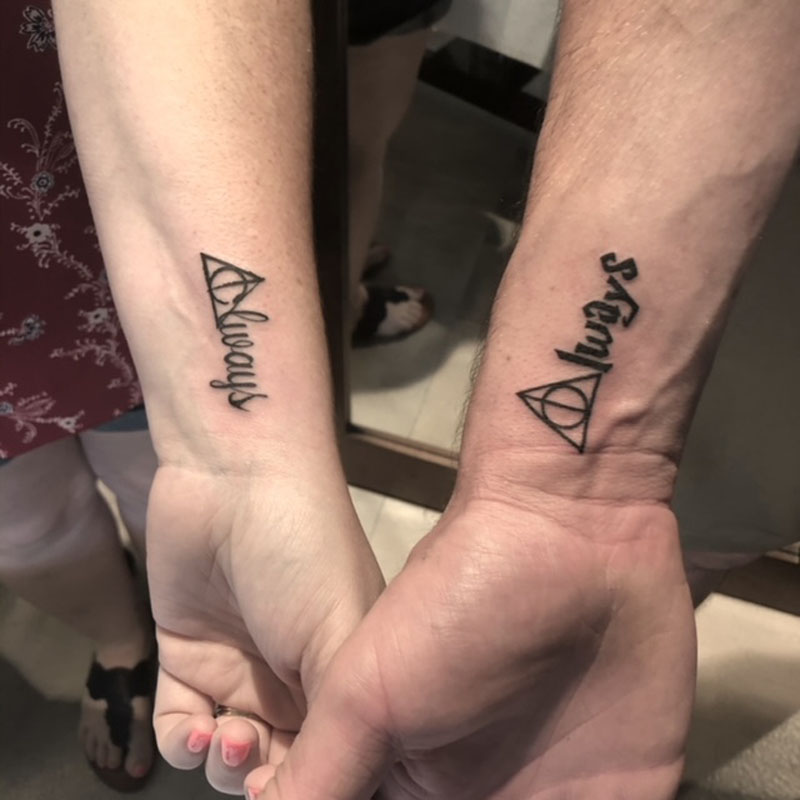 Blackwork, Lettering and Script, Harry Potter tattoo by Scott “Cool-Aid ...