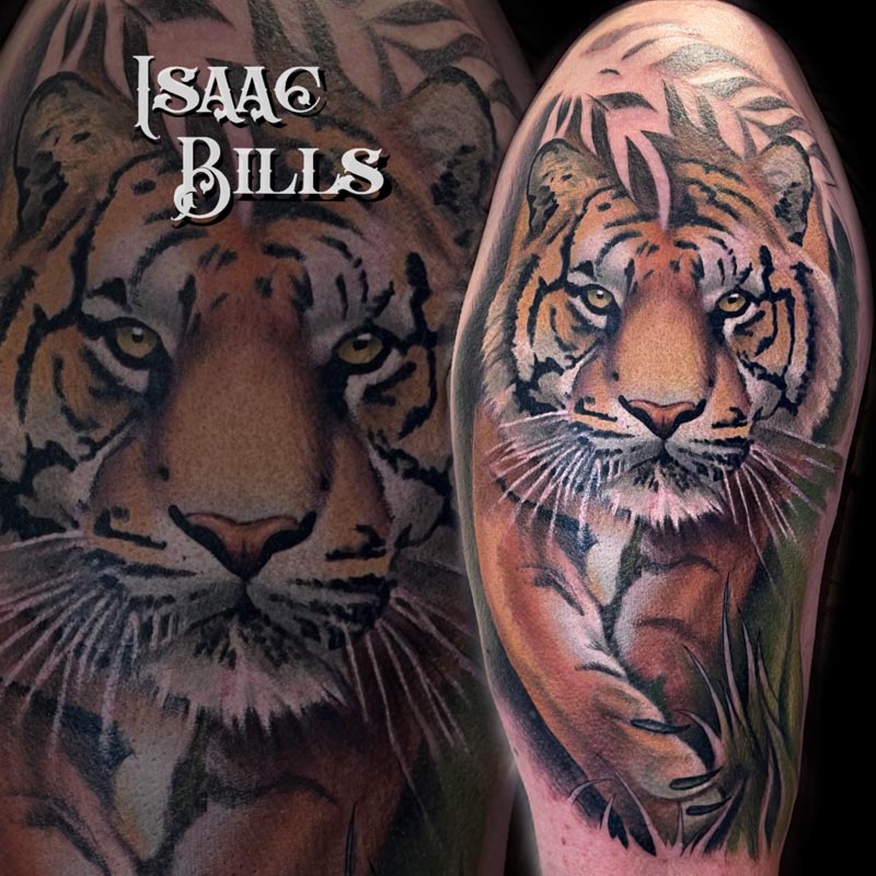 Color, Realism, Animal, Portrait tattoo by Isaac Bills