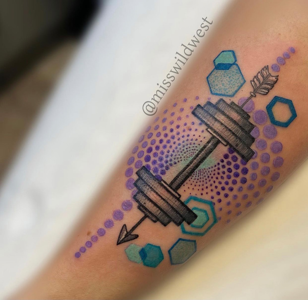 Illustrative, Trash Polka, Geometric tattoo by